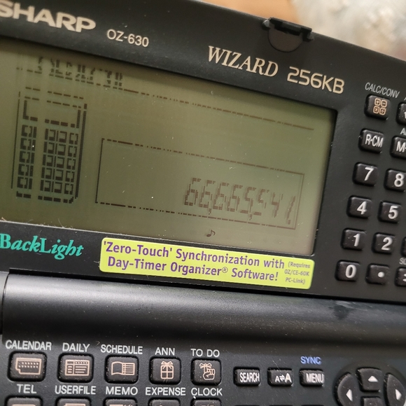 Sharp | Other | Sharp Wizard Oz63 Black 256 Kb Personal Information ...